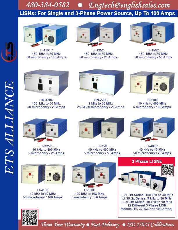 EMI Test and Instrumentation Equipment - ETS